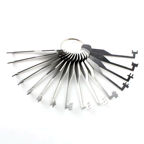 Dangerfield 3 Lever Try Out Keys - 15 Piece Lever Lock Skeleton Keys – UKBumpKeys