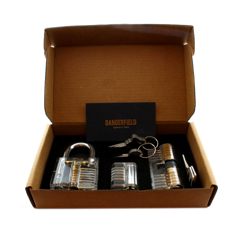 Dangerfield Training Box of 3 Practice Locks - for Improving Lock Pick
