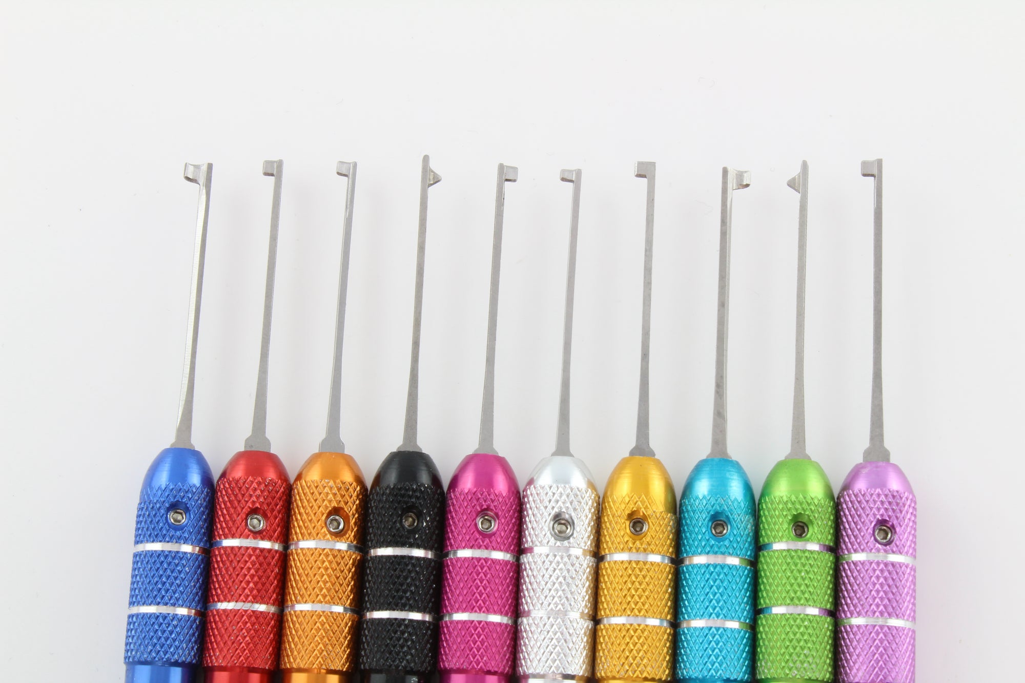 Professional Flag-Type Dimple Lock Pick Set + Wrap-Up Case