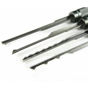 Thunder Lock Pick Rake Set - 4pc Rakes for Dimple Locks