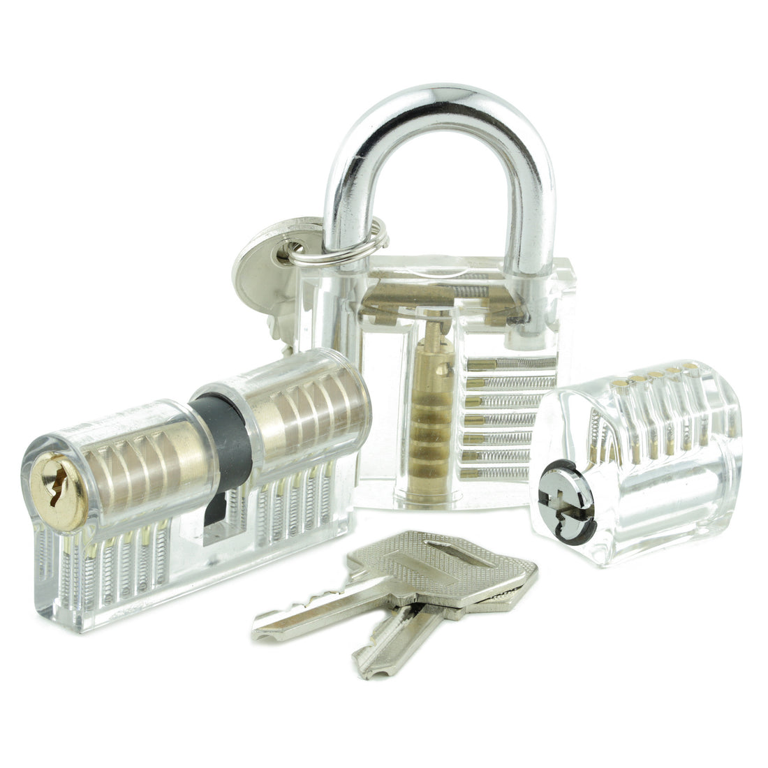 Dangerfield Practice Locks UK | Clear 3-Lock Training Box – UKBumpKeys
