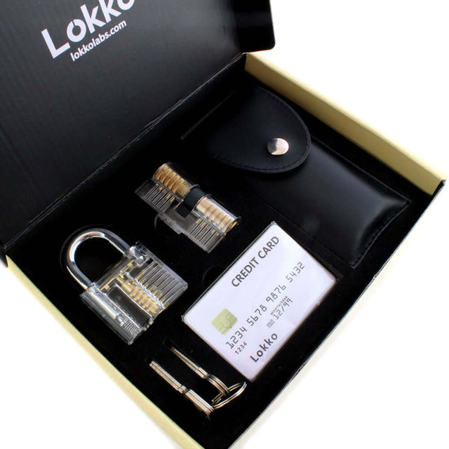 Beginners Lock Pick Set in a box: Complete Lock Pick Kit, Spy Card Kit ...