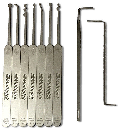 Multipick ELITE 9 Piece Professional Lock Pick Set + Case