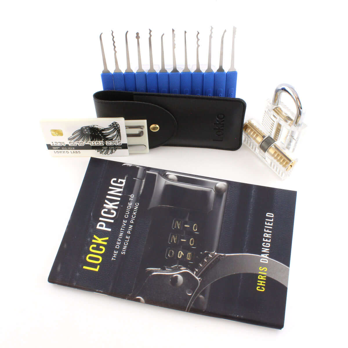 Lock Pick School in a box for Beginners: Lock pick set, spy card + Pra